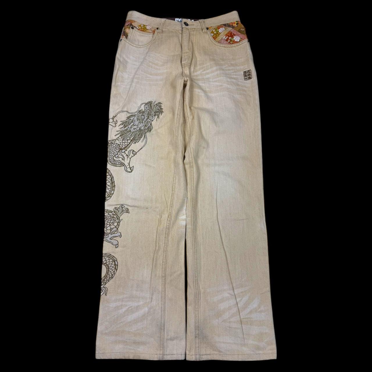 Karakuri jeans Authentic Vintage Japanese Karakuri... | Depop