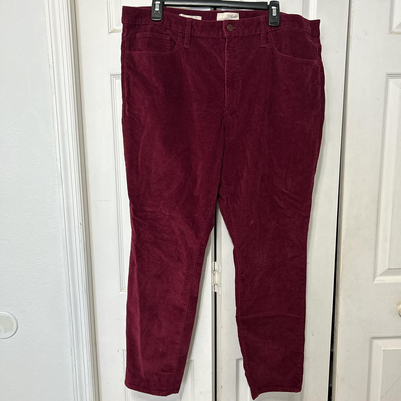 Universal Thread corduroy jeans burgundy plum color... - Depop