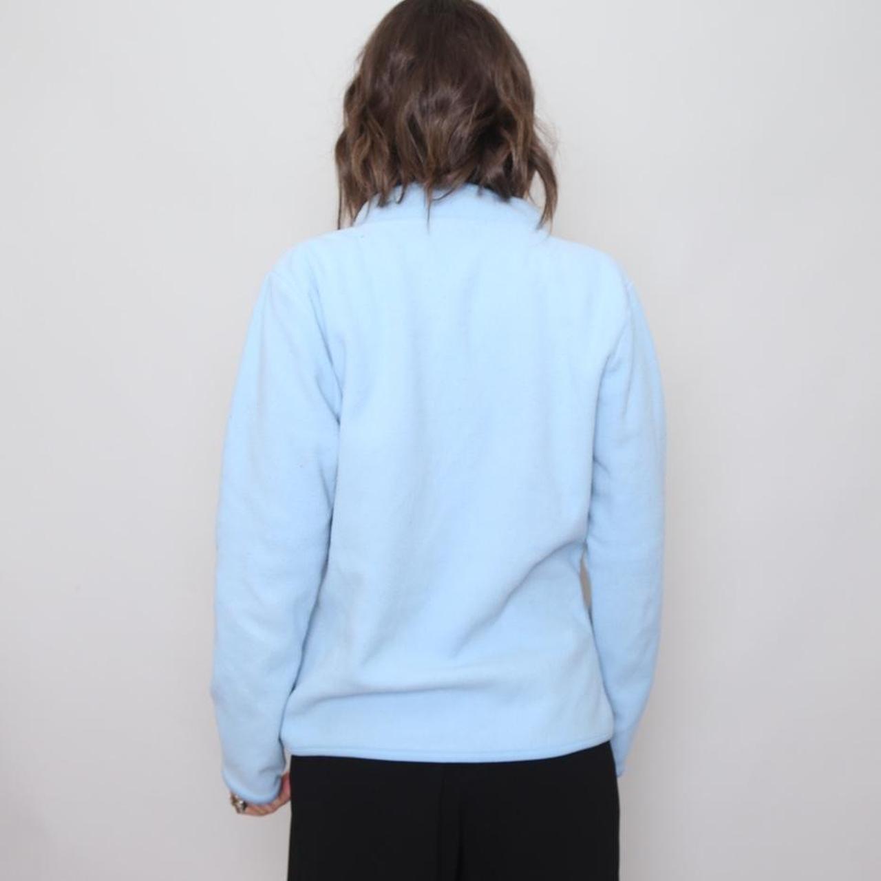 Fruit of the loom blue zip up fleece. 2 pockets.... - Depop