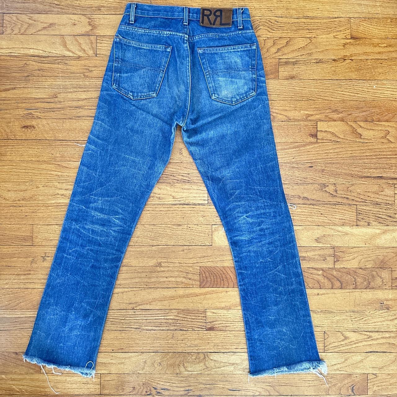 rrl by ralph lauren men’s jeans size 29 unfinished... - Depop