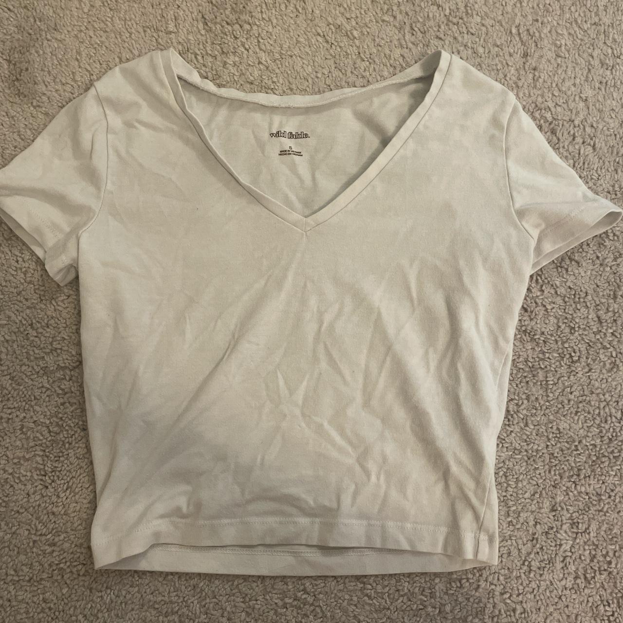 white wild fable t-shirt🤍 ———— very simple t-shirt!... - Depop