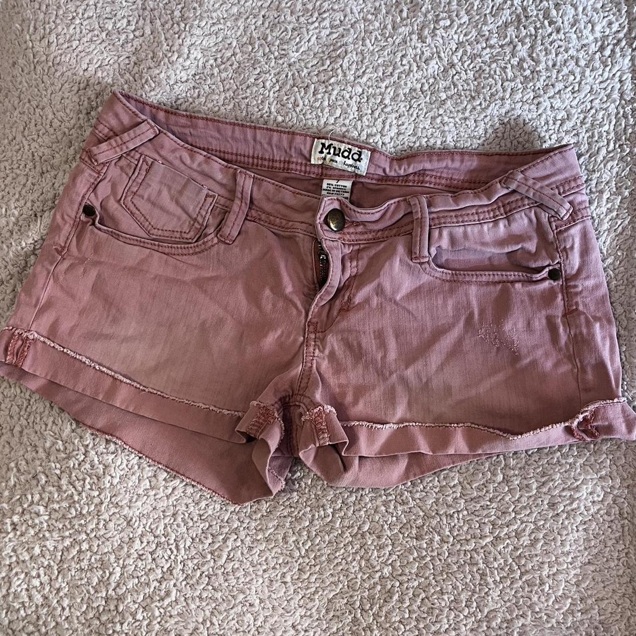 Mudd Pink Shorts Y2K Soft Girl Vibes These pink... | Depop