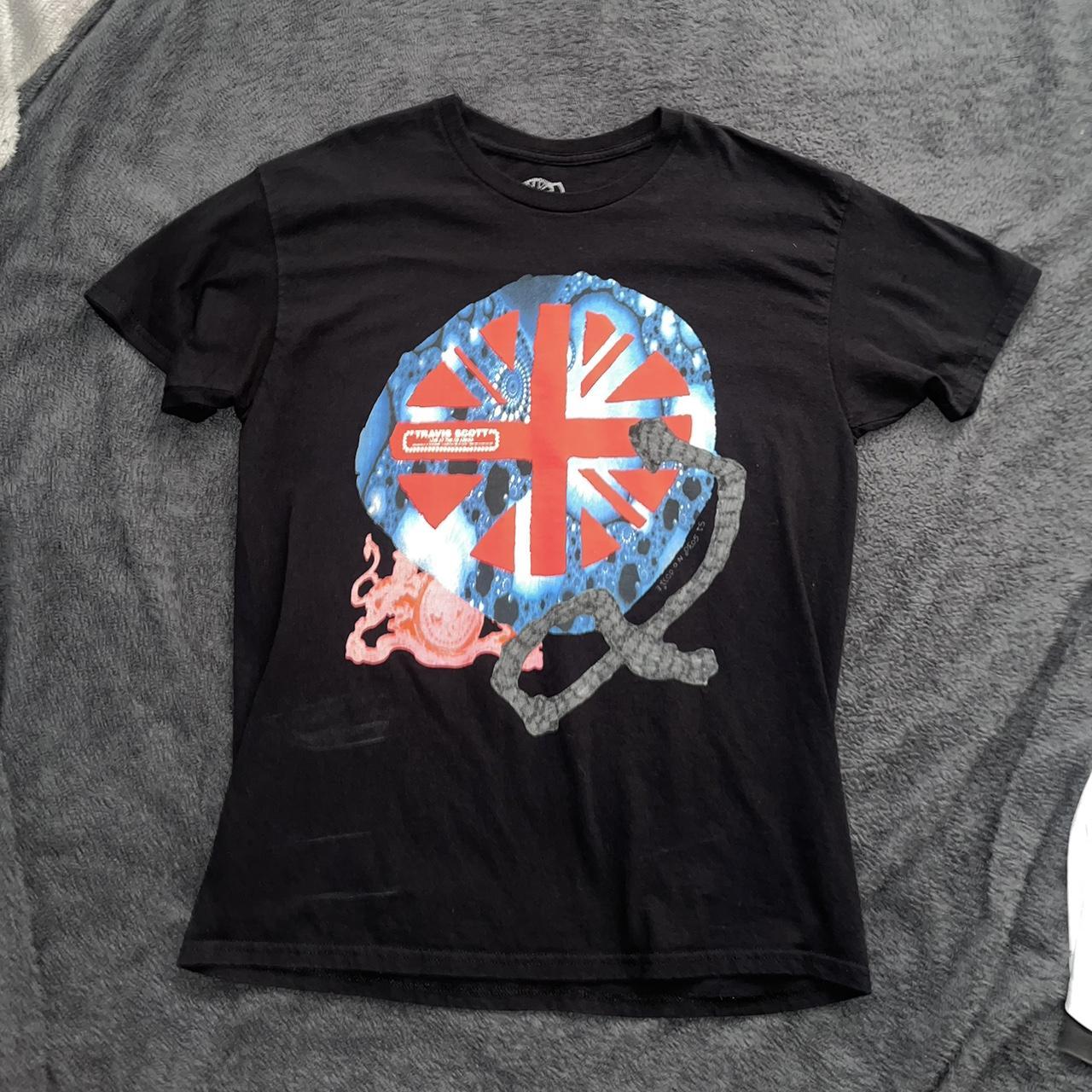 Travis scott o2 union jack t shirt size medium but... - Depop
