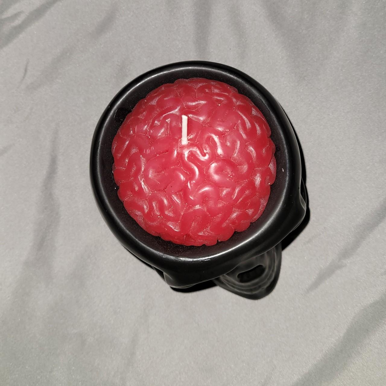 Halloween skull/brain candle! About 4 inches tall... - Depop