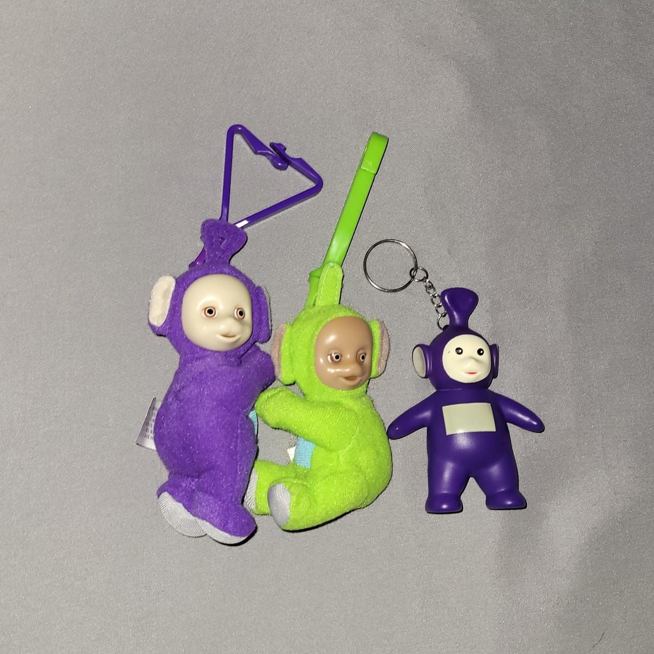 Bundle of 3 Teletubbies keychains! 2 are plush... - Depop