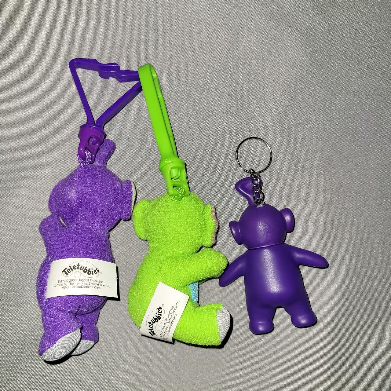 Bundle of 3 Teletubbies keychains! 2 are plush... - Depop