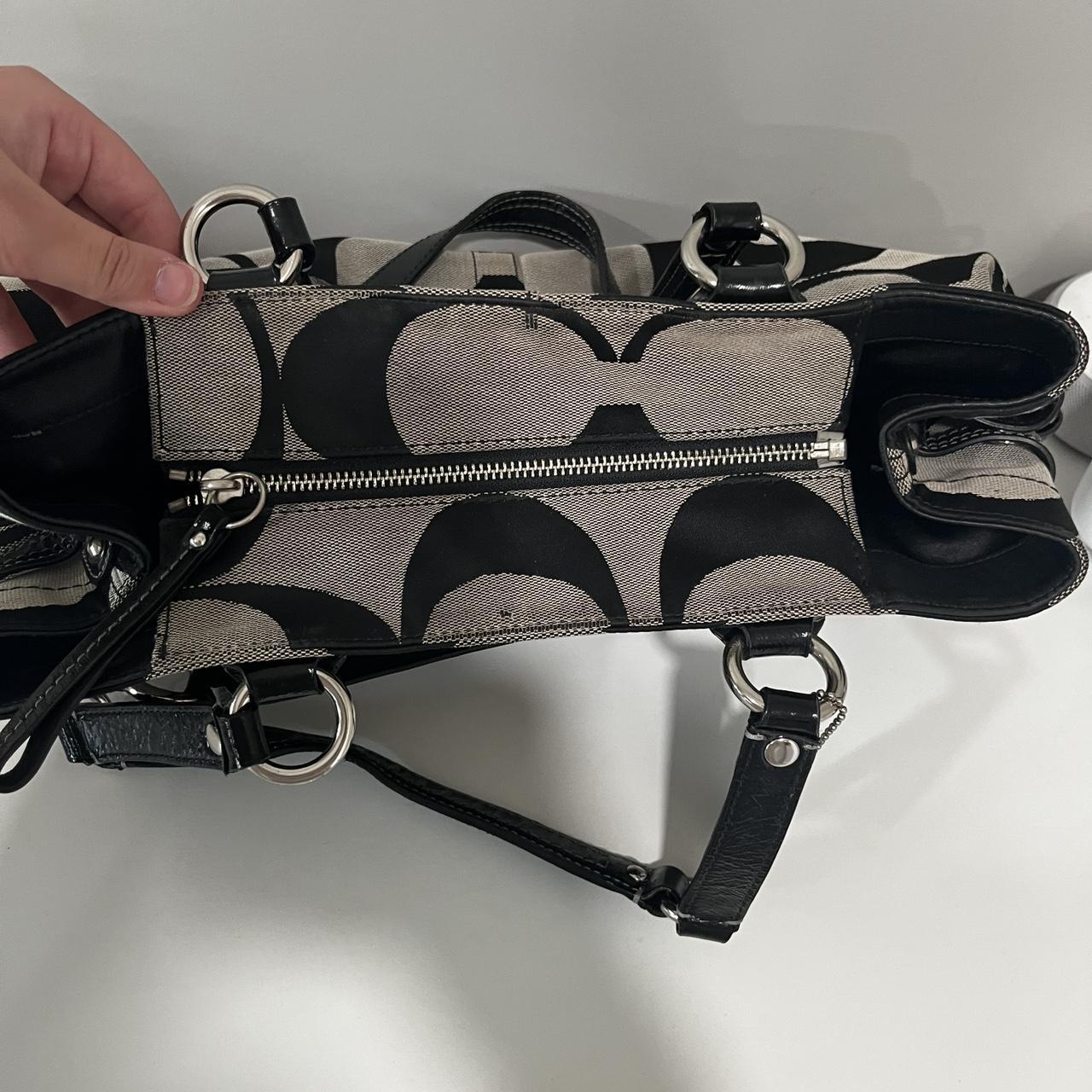 Vintage black and gray Coach Purse Perfect condition | Depop