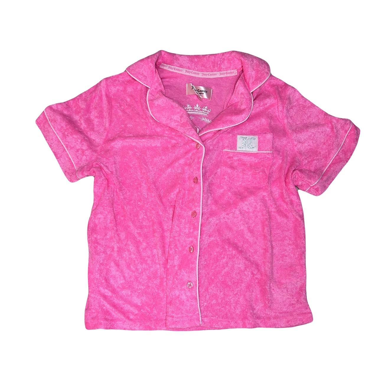 Y2K Juicy couture teddy cloth button up Beautiful... - Depop