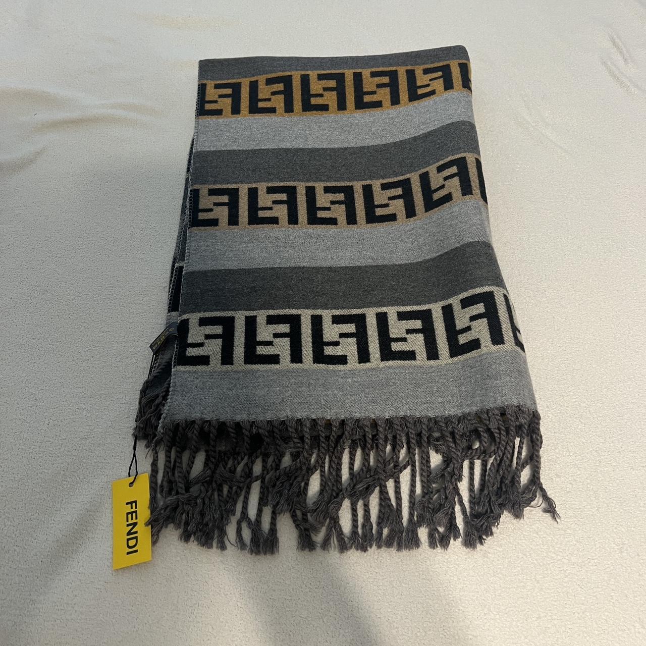 Fendi Women's Grey Scarf-wraps | Depop