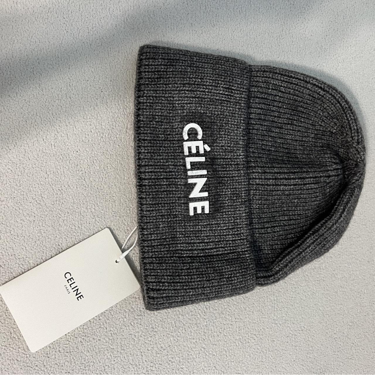 CELINE Women's Grey Hat | Depop