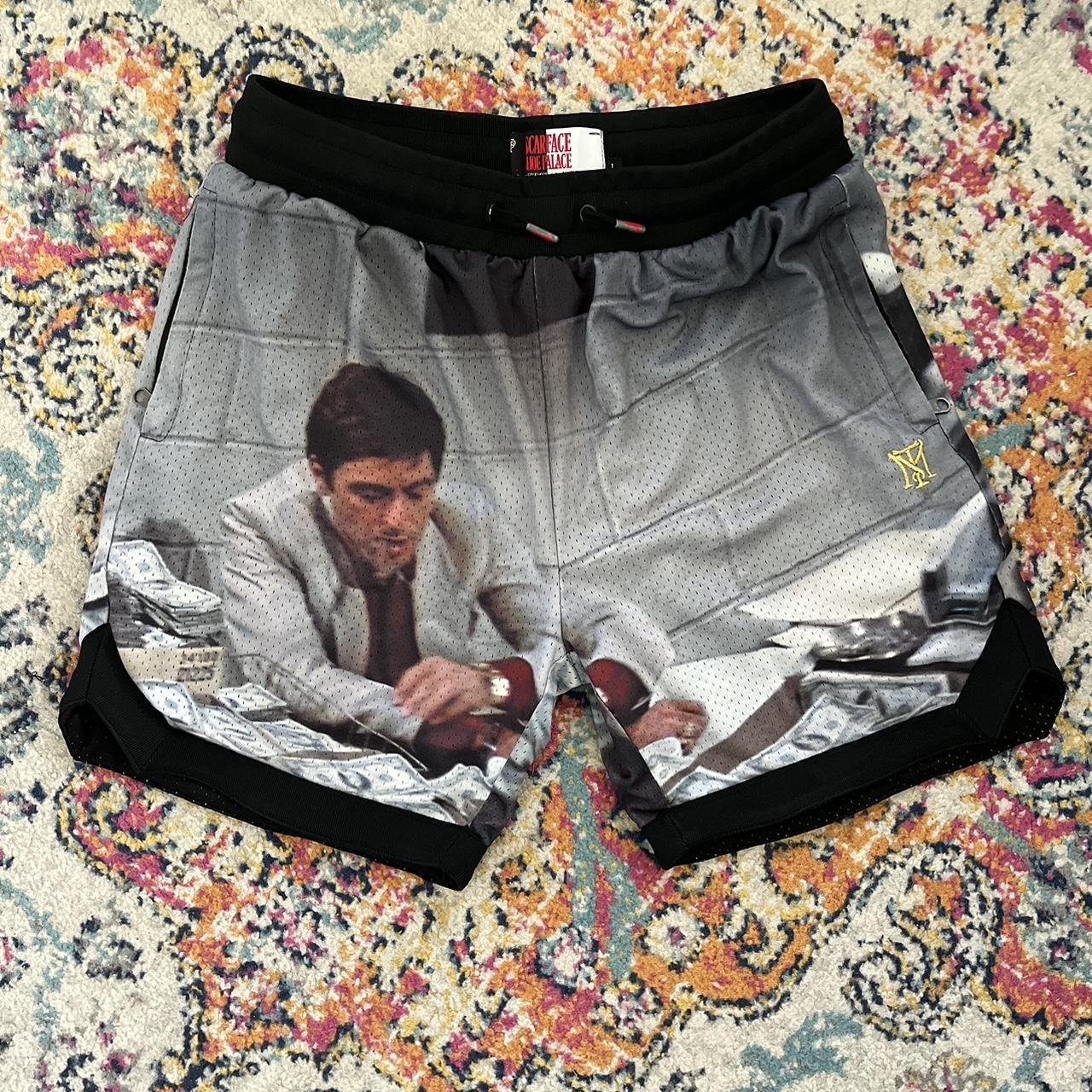 Scarface Mesh Shorts. Double layered mesh shorts... - Depop