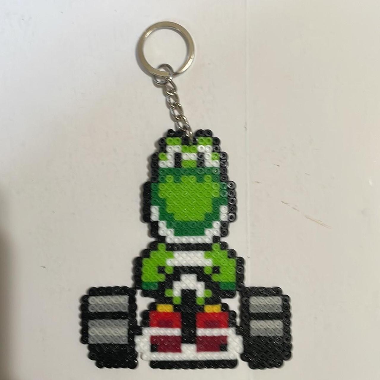 Perler Bead Keychain Yoshi Hand made Message me... | Depop