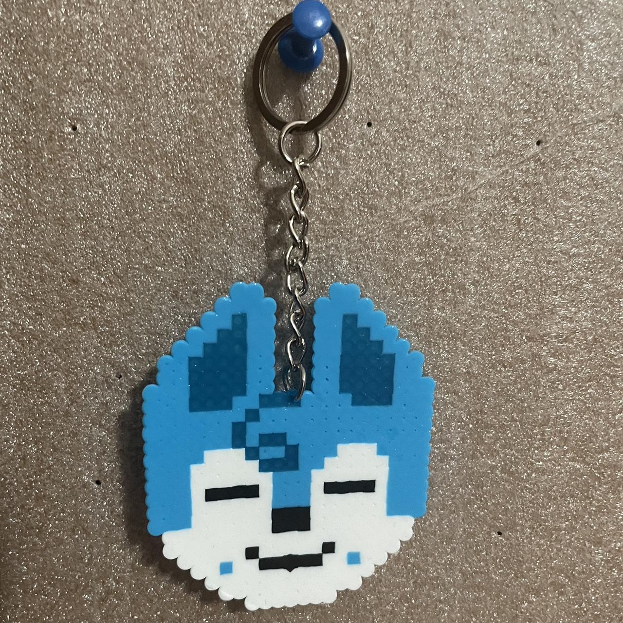 Perler Bead Keychain Skzoo Wolfchan Hand made - Depop
