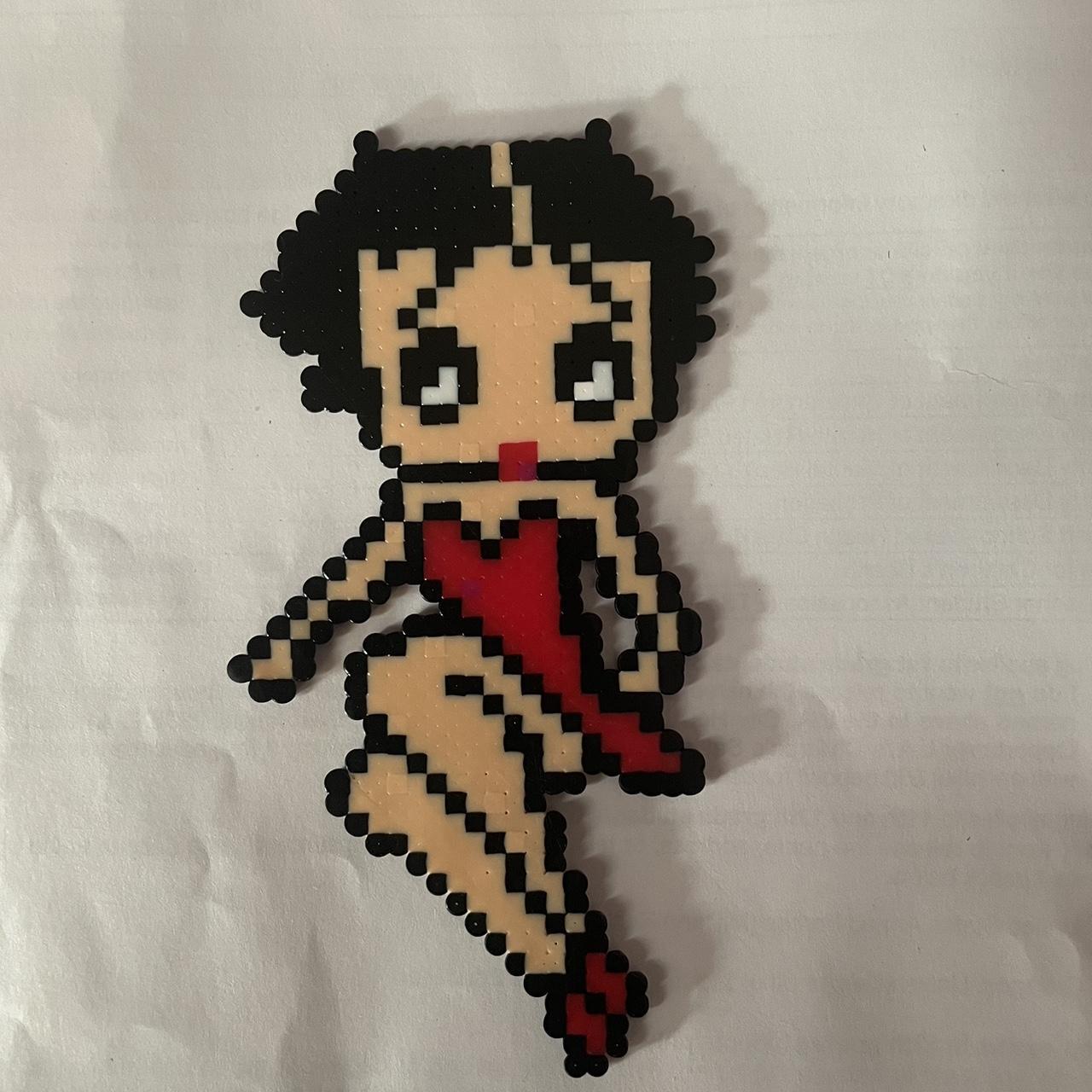 Perler Bead Magnet Betty Boop Hand made with mini... - Depop