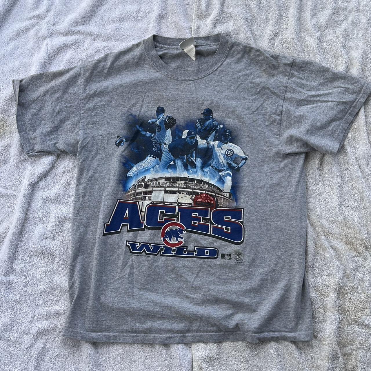 Lee Sports Aces Chicago Cubs MLB 2004 Vintage Tee... - Depop