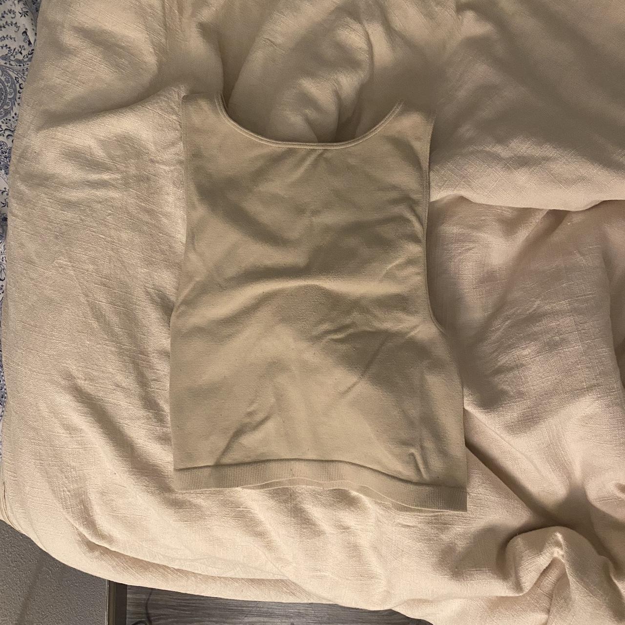 Basic Halter Crop Top Beige Bought From Dry Goods Depop