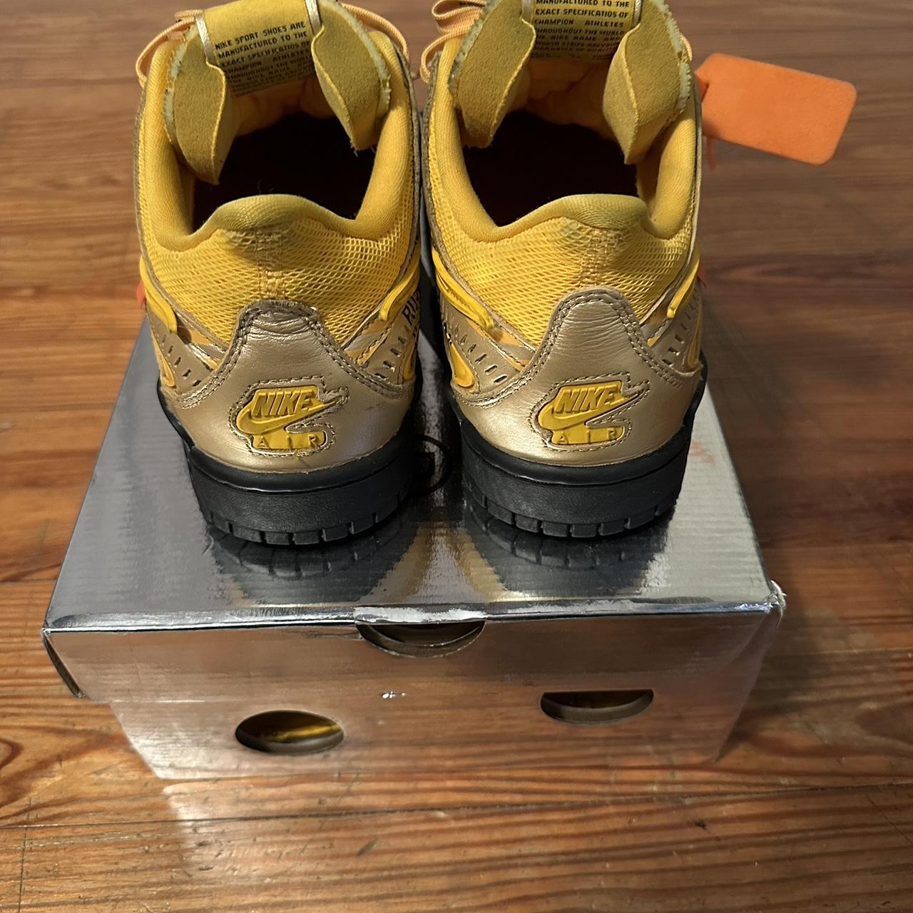Off White X Nike Rubber Dunk-Yellow Size 8.5... - Depop