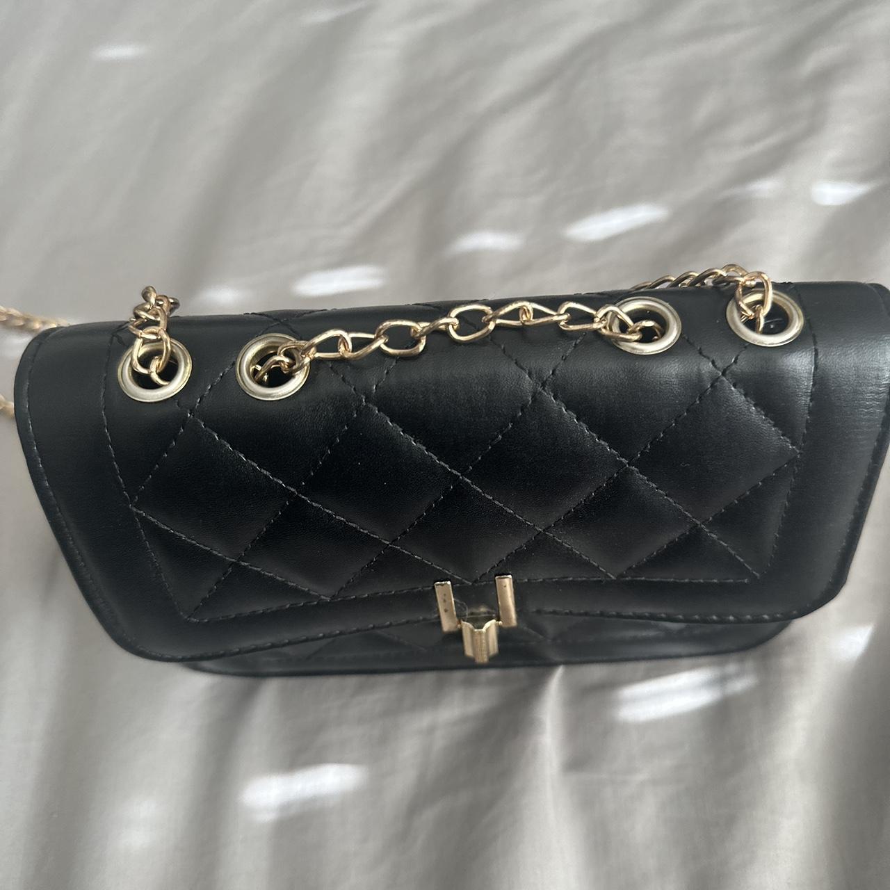 SHEIN mini quilted flap chain shoulder bag -worn a... - Depop