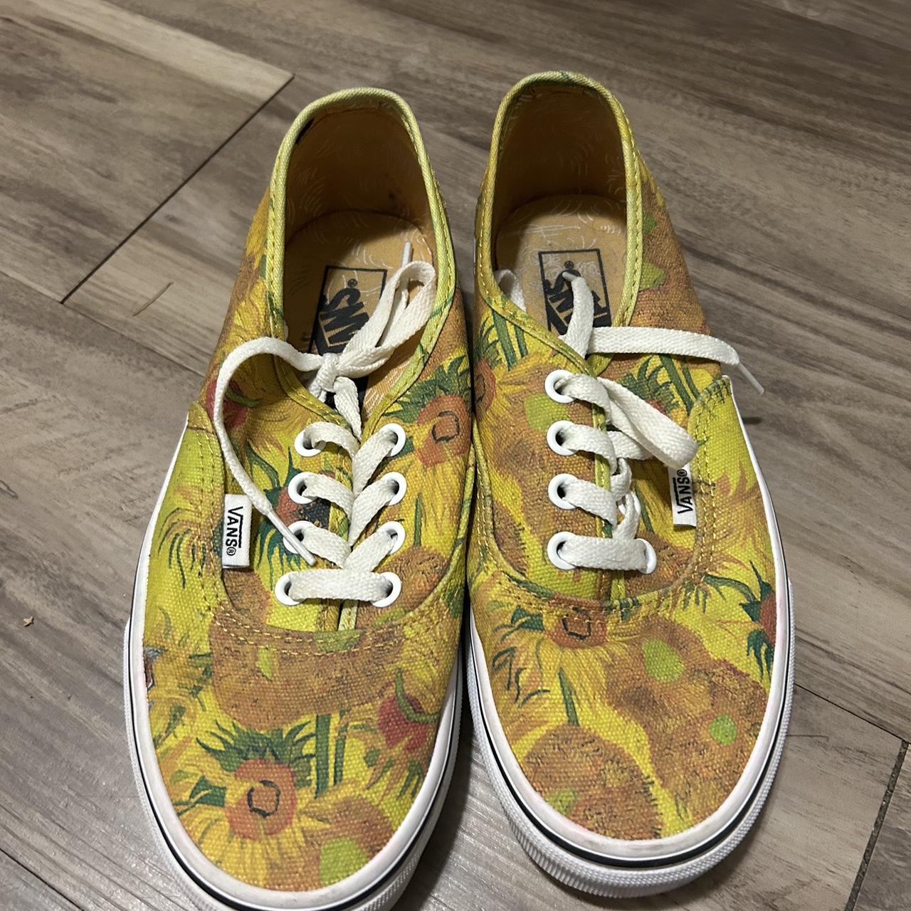 Yellow sunflower Van Gogh Amsterdam Collaboration Vans - Depop