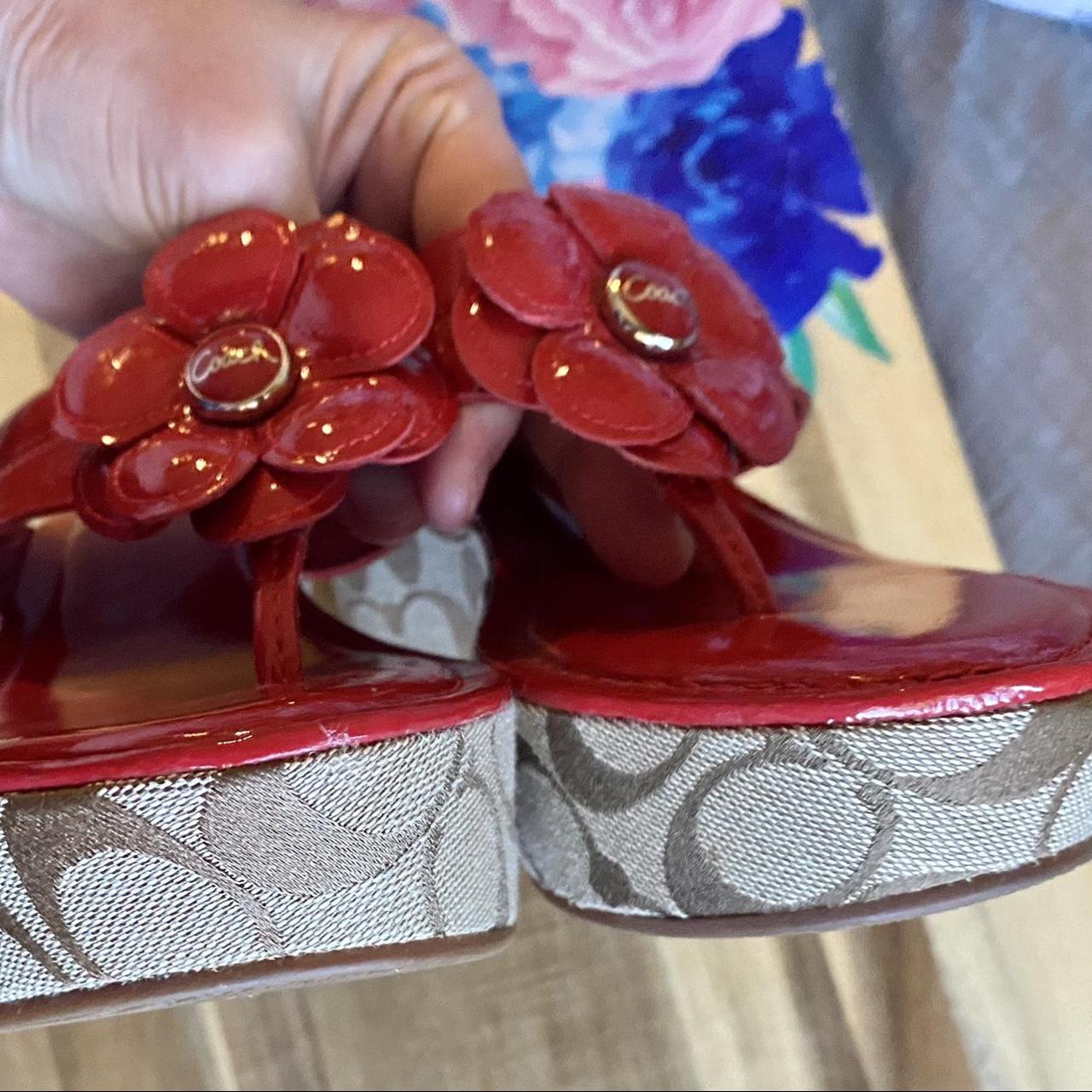 COACH Size 7.5 Poppy HARLEY Wedge Platform Sandals... - Depop