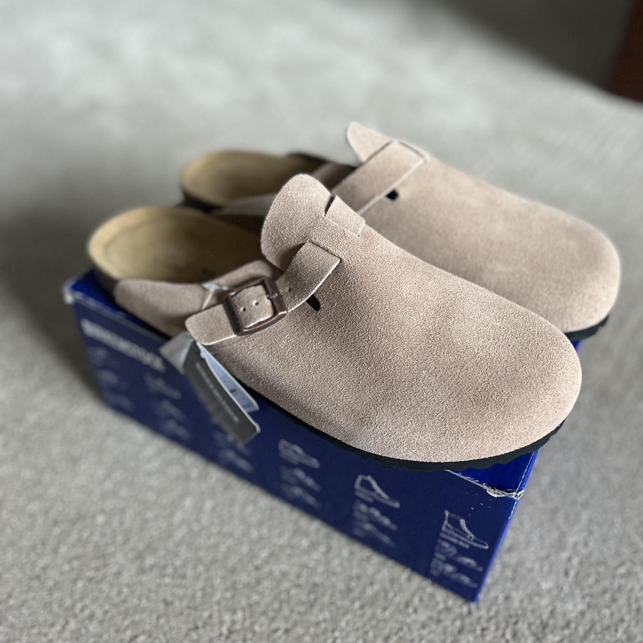 Birkenstock Boston sandals in tan #birks SIZE UP AT... | Depop