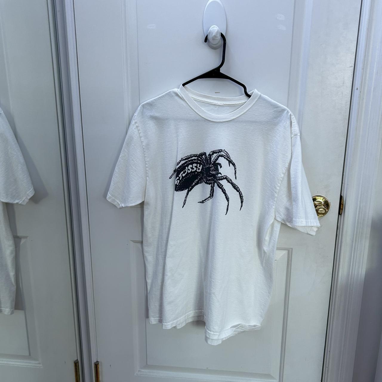 Stussy spider web shirt - Depop