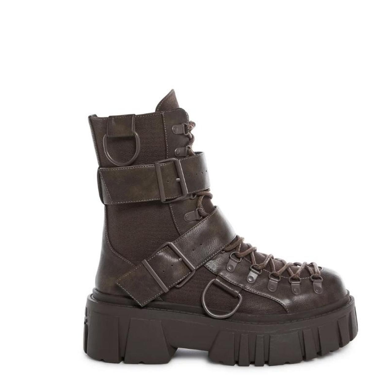 BRAND NEW CLUB EXX BROWN COMBAT BOOTS - perfect for... - Depop