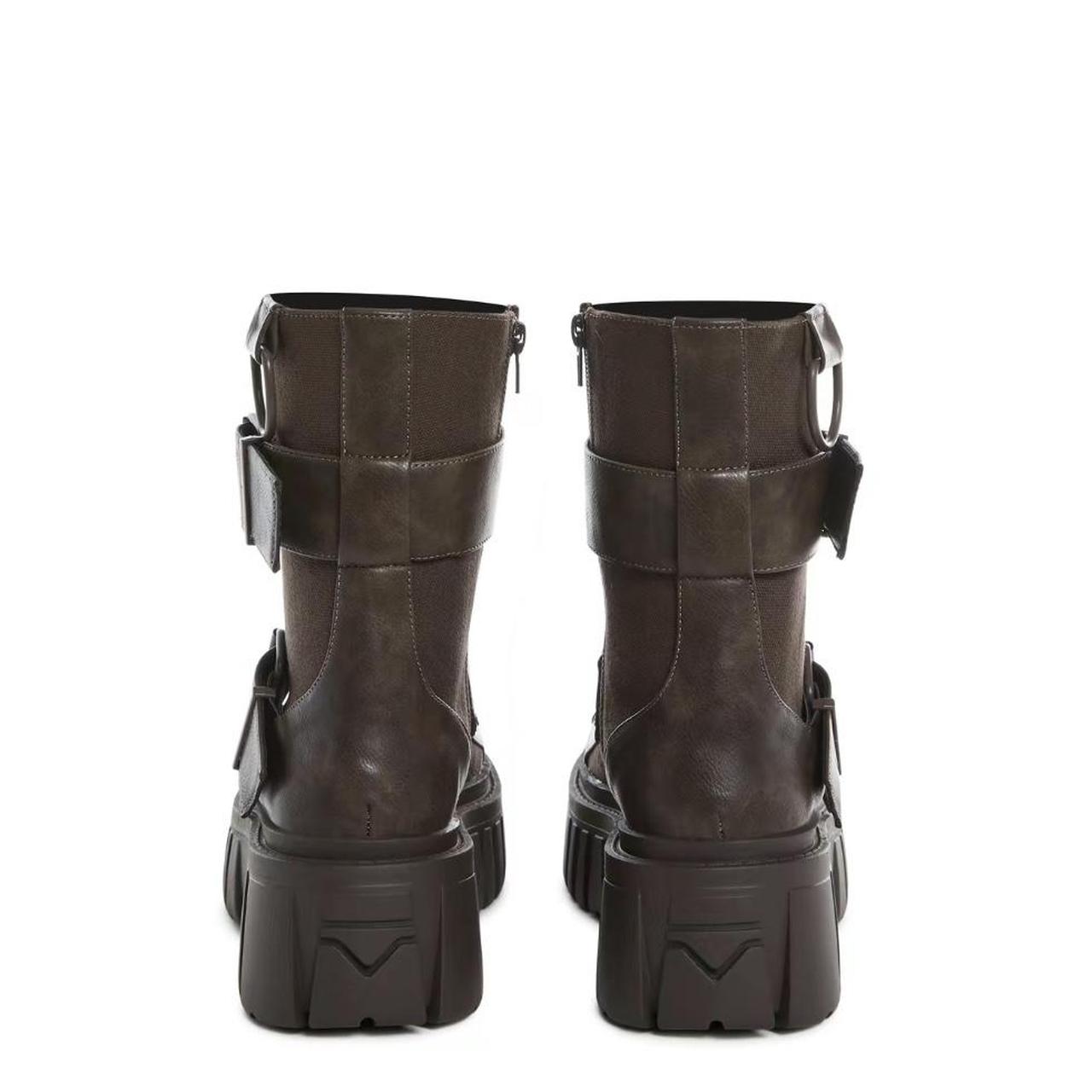 BRAND NEW CLUB EXX BROWN COMBAT BOOTS - perfect for... - Depop