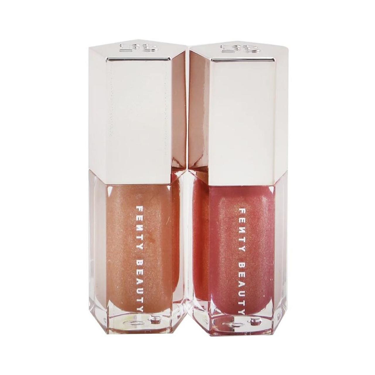 FENTY LIP GLOSS DUO MINI colours - fenty glow,... - Depop