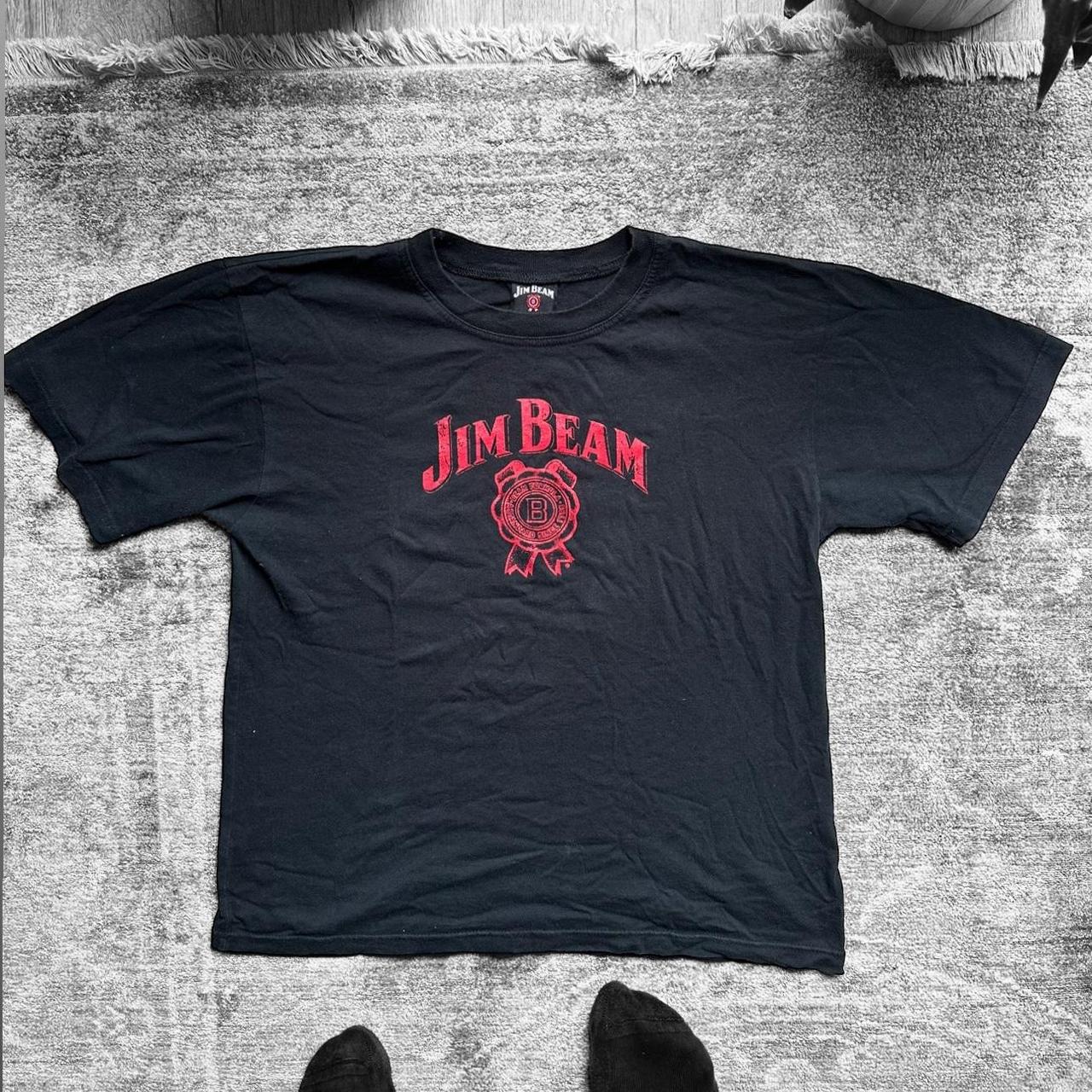 Vintage Jim Beam tee Made in AUS Pit to pit... - Depop