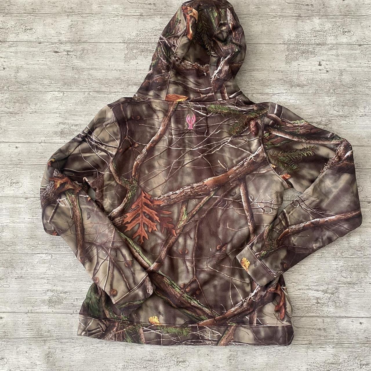Vintage Huntworth Camo 1/4 zip hoodie USA Hunting... - Depop