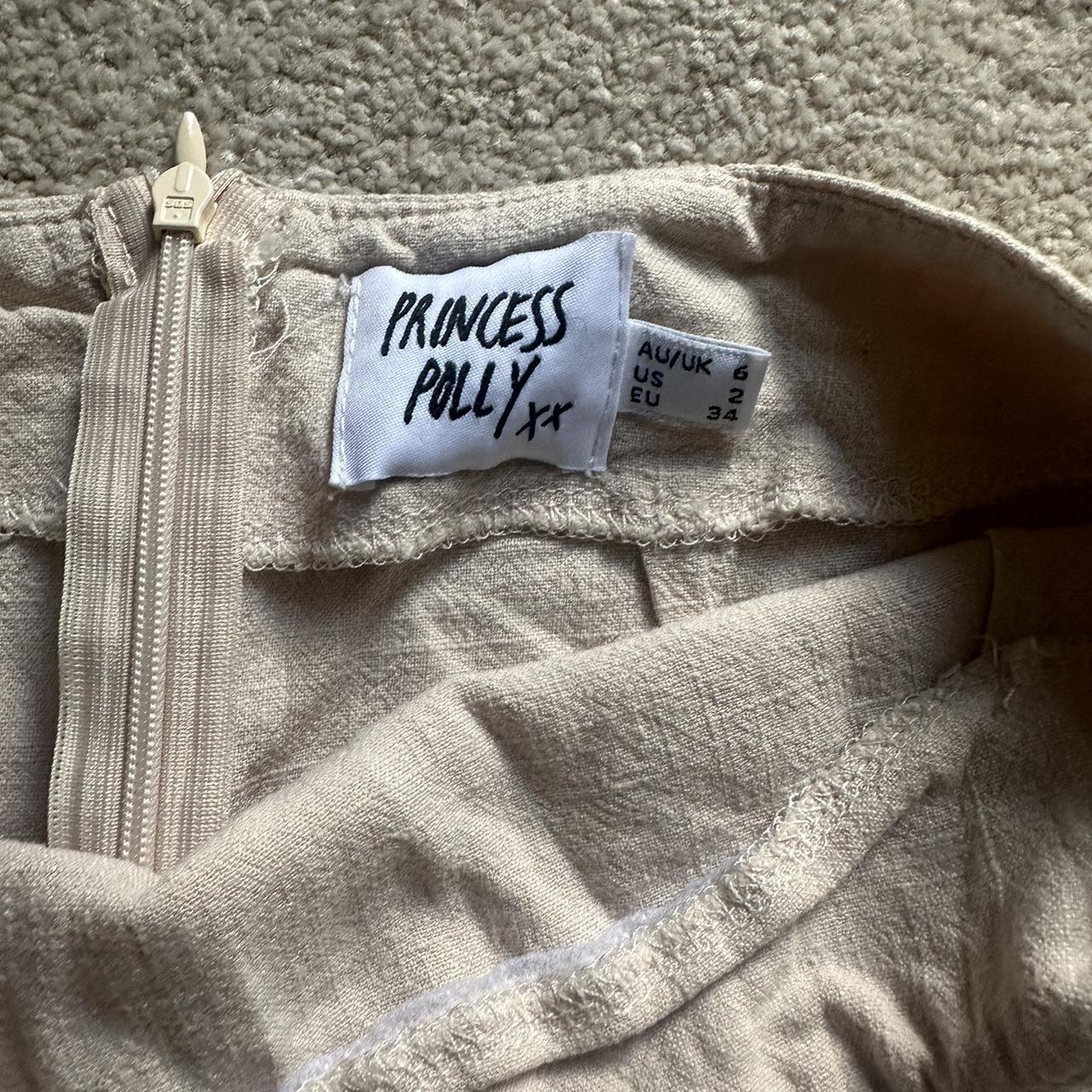 no pay pal creme colored princess polly skirt - Depop