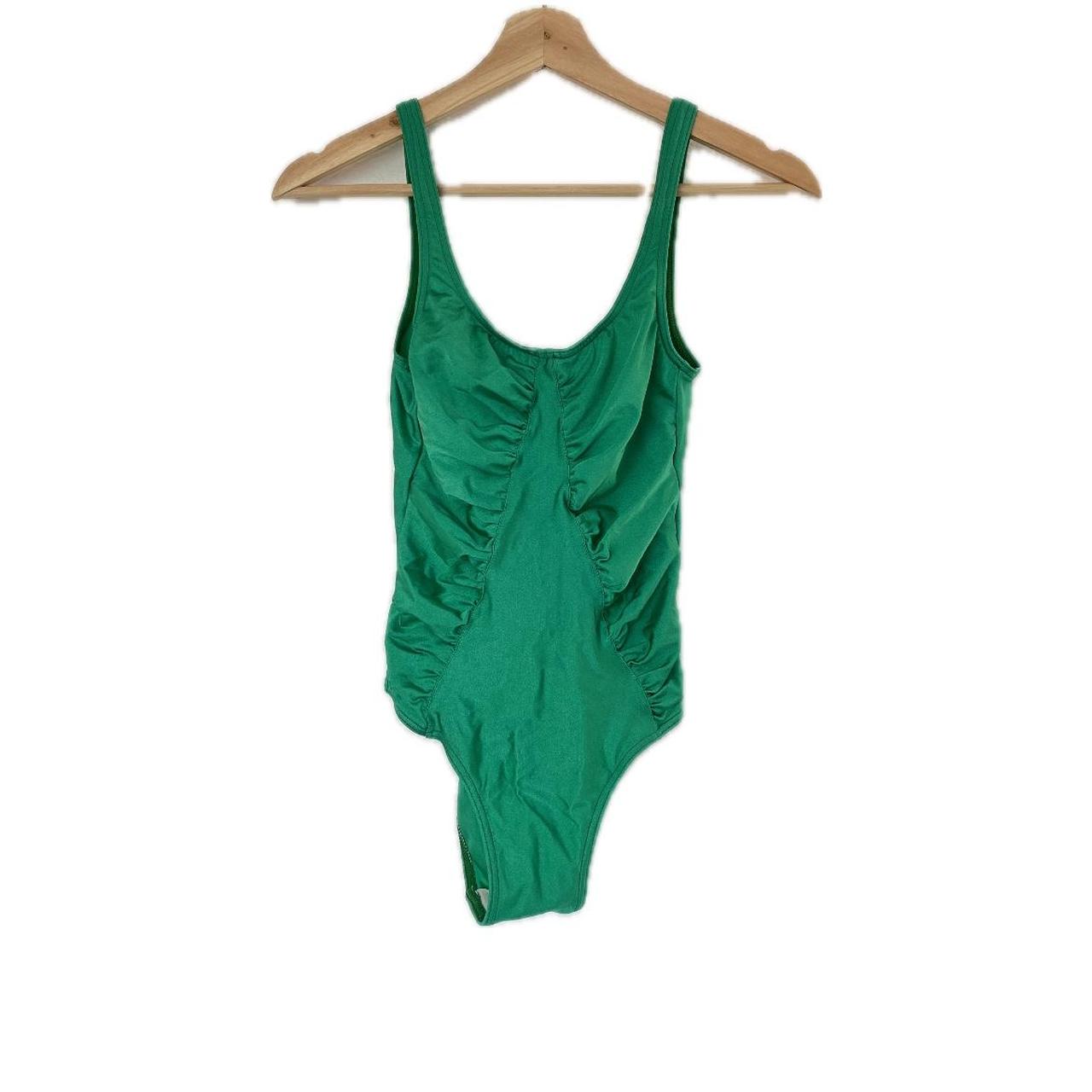 Vintage metallic green Italian bathing suit. - Depop