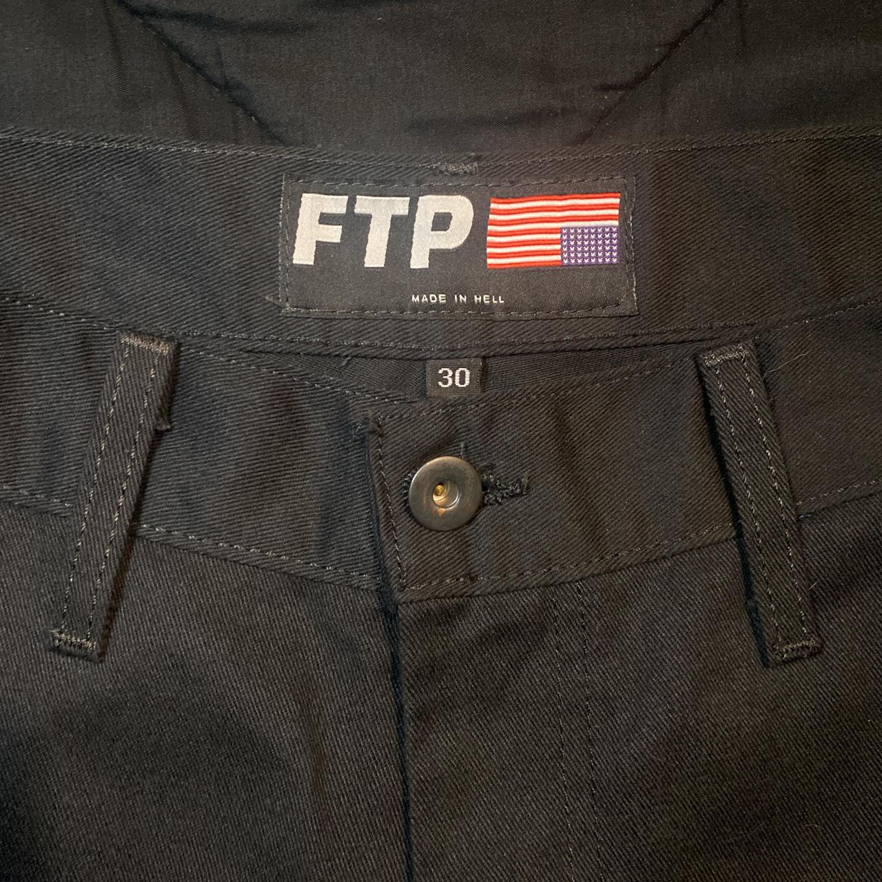 Extremely Rare FTP Classic Denim Pants Black Fuck... | Depop