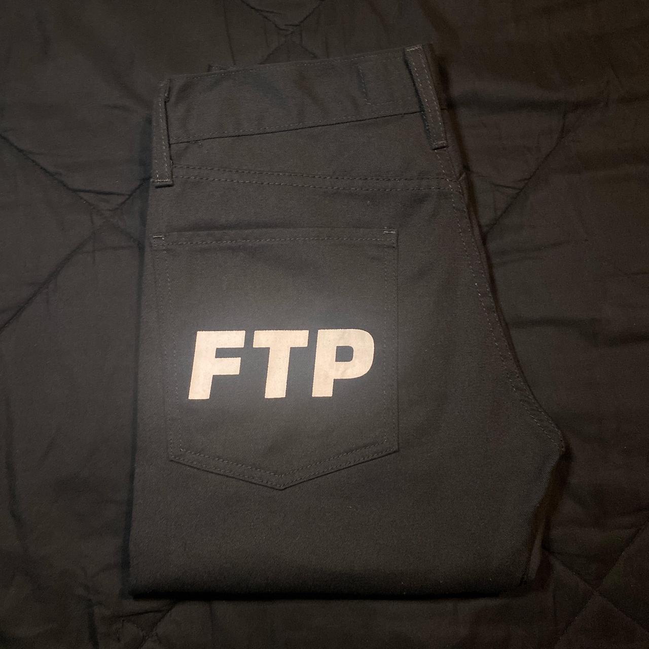 Extremely Rare FTP Classic Denim Pants Black Fuck... | Depop
