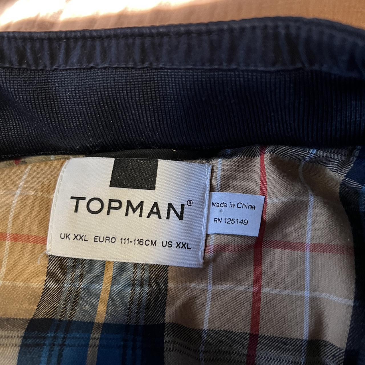Navy Blue Men’s Topman Jacket The tag says XXL. It... - Depop