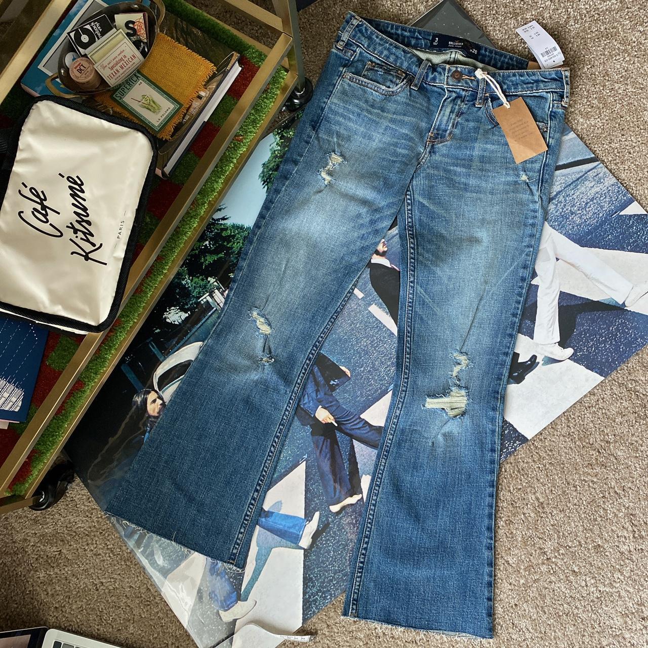 Hollister Low-rise Kick Flare Jeans (NWT) Size: 3 /... - Depop