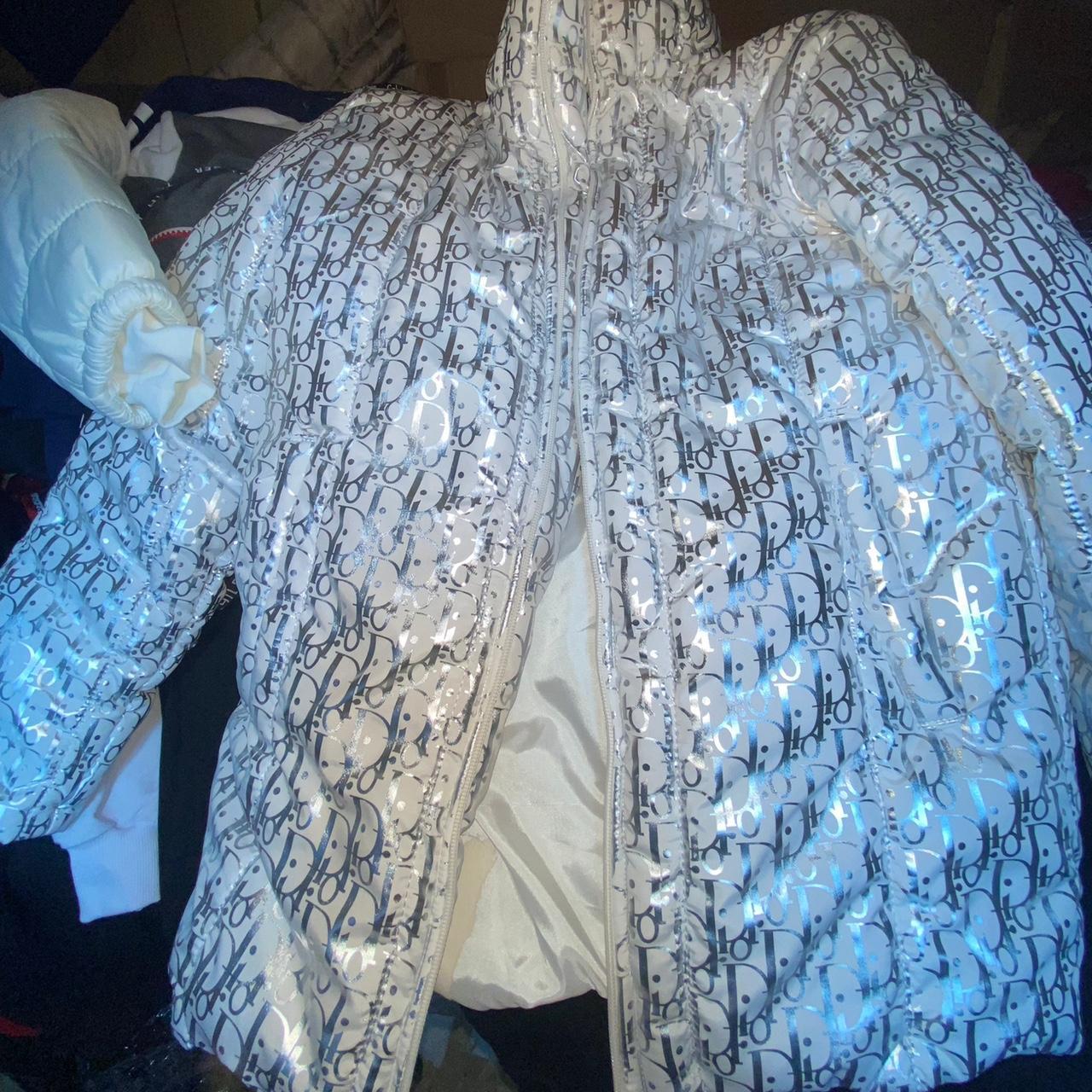 Christian Dior puffer coat Any size Pearl white - Depop