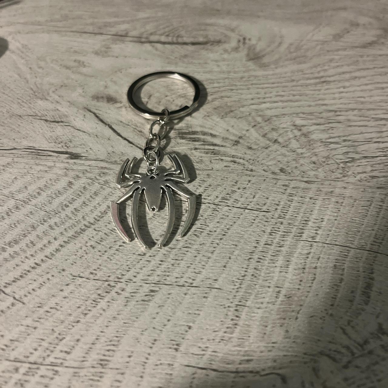 y2k spider spiderman keychain super tuff accessory... - Depop