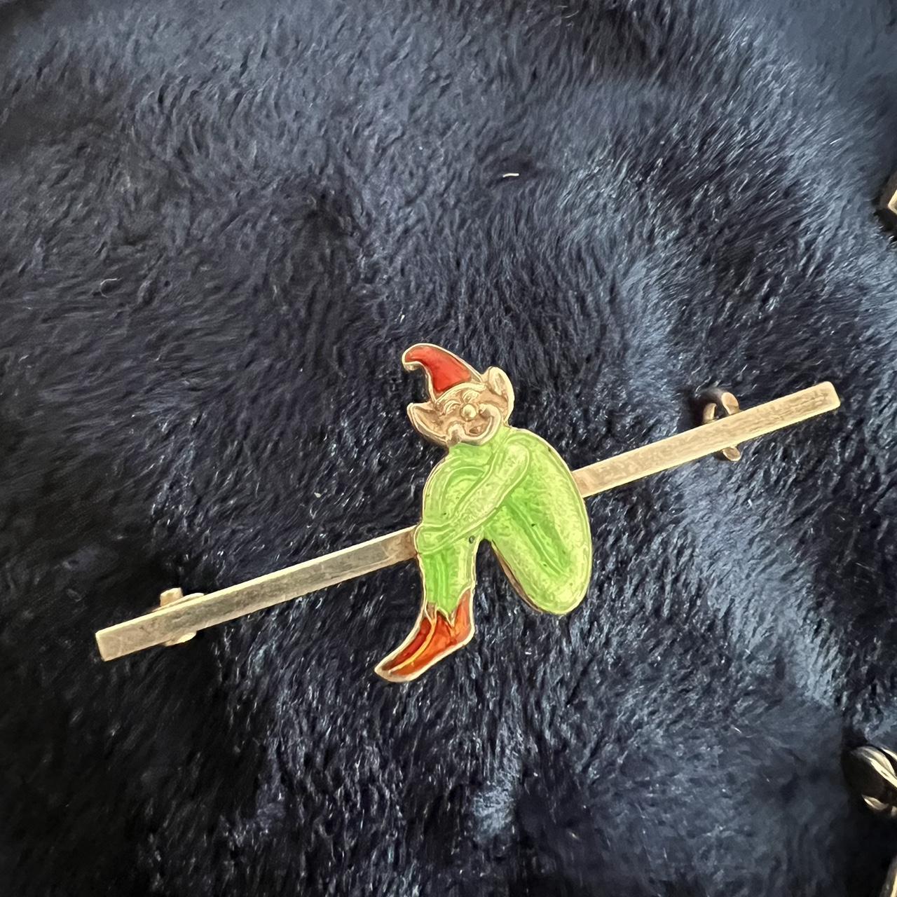 Sterling silver elf pixie brooch pin - Depop