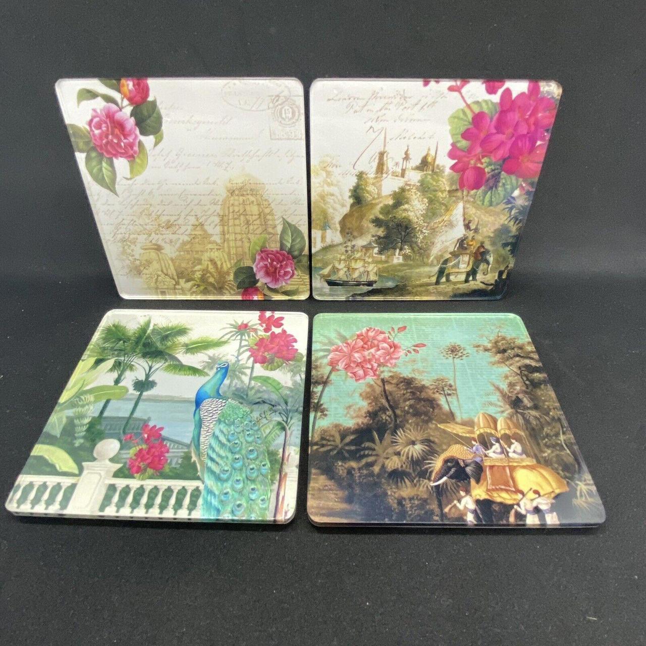 Set of 4 Beautiful good earth coasters, made from... | Depop