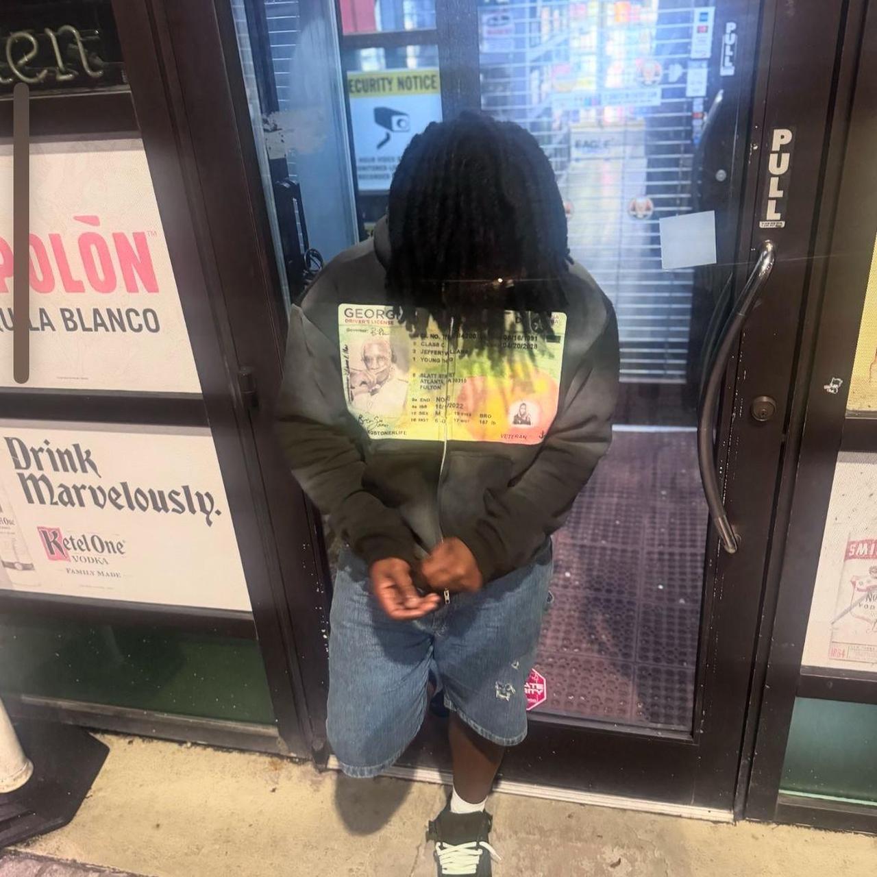 gougeworldwide young thug zip Worn just for flics - Depop