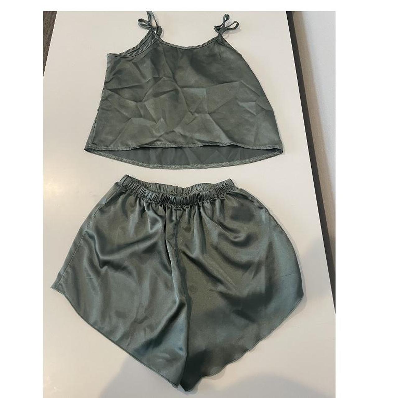 -Shein green matching set with adjustable... - Depop