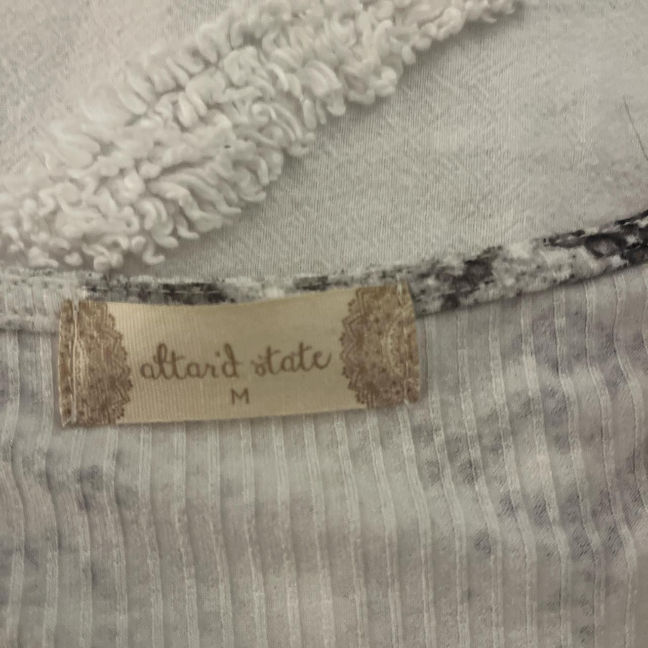 long sleeve snakeskin top from altard state with... - Depop