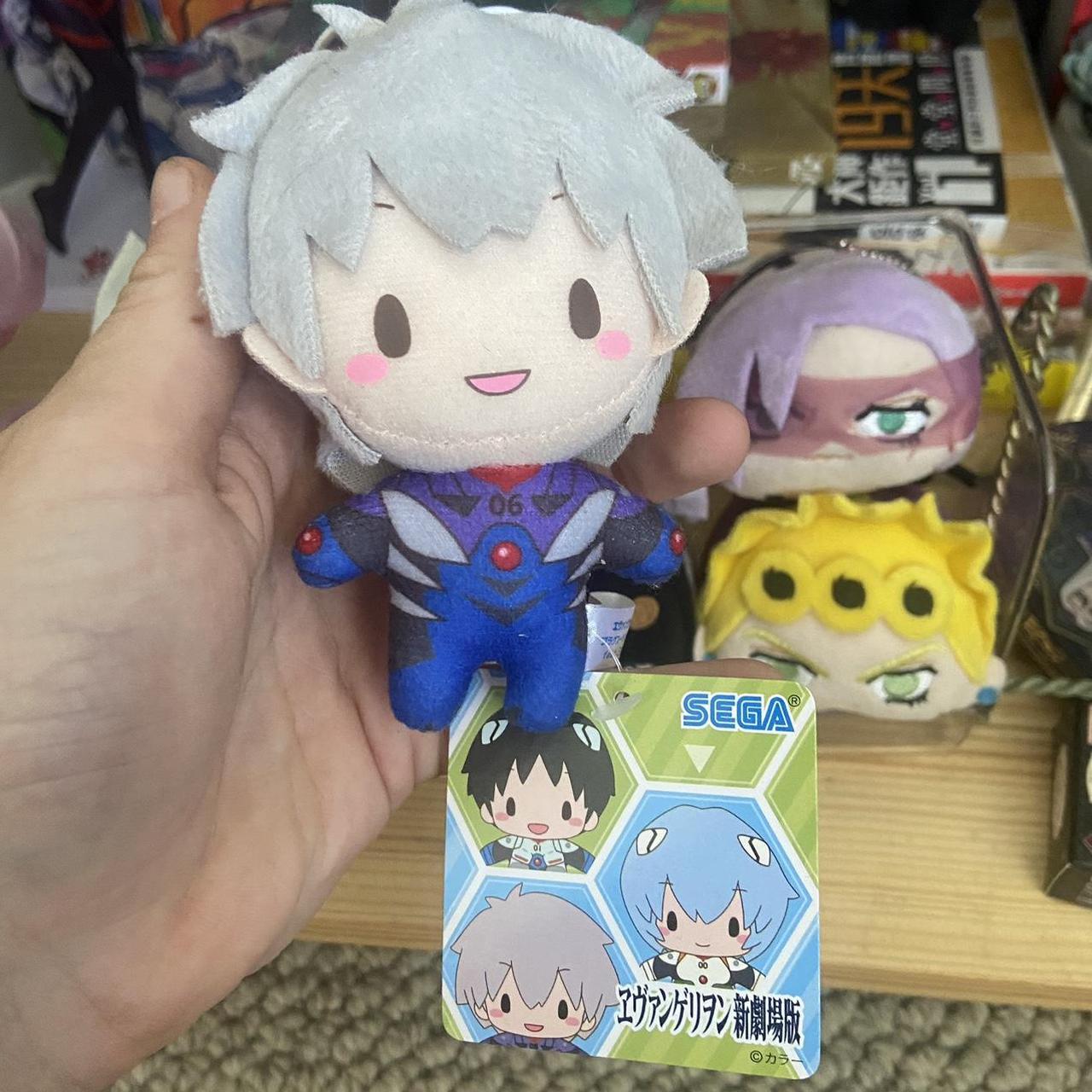 Official Jojo mini Plushie set and Evangelion Kaworu... - Depop