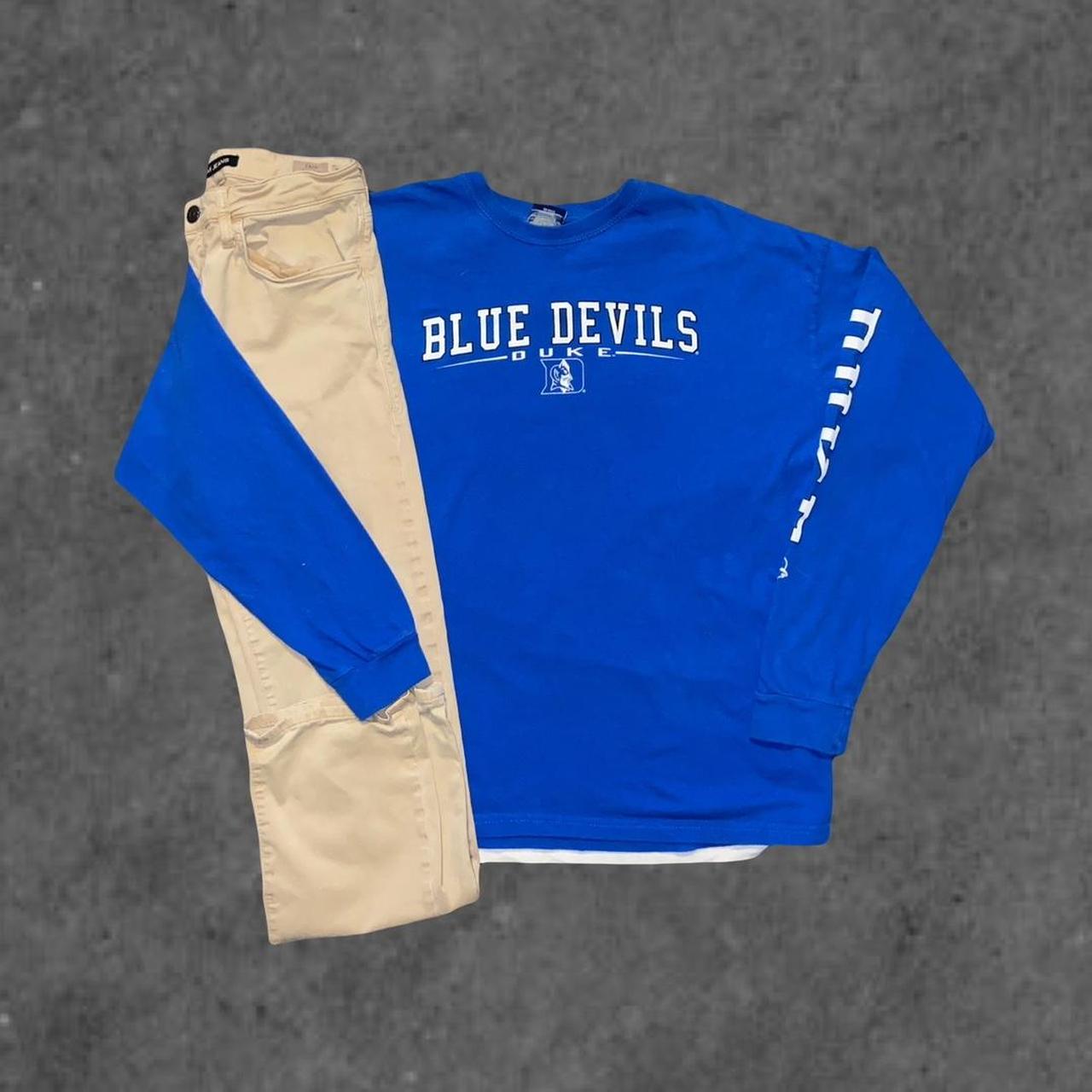Vintage Duke Blue Devils long sleeve. Fits like a... - Depop