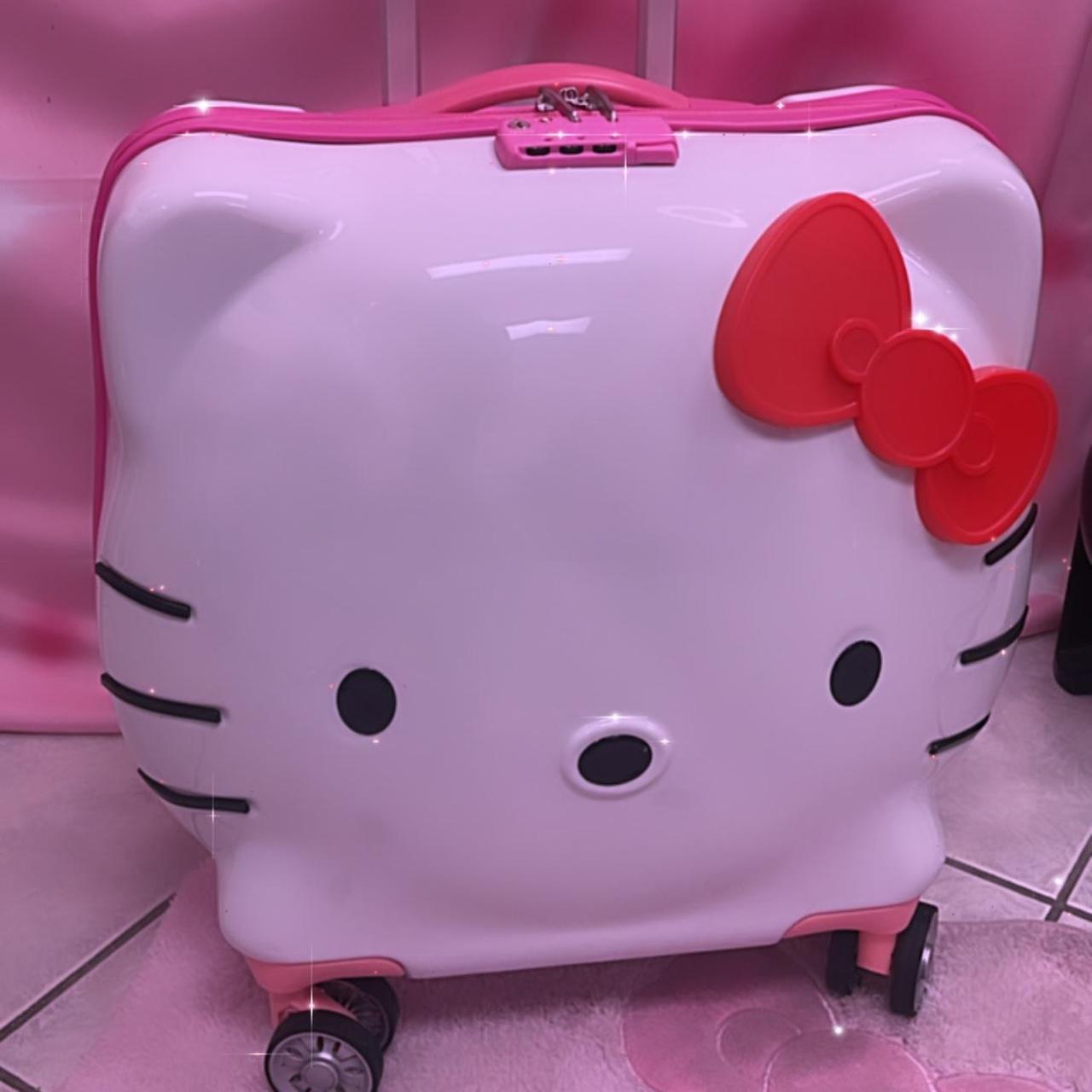 Hello Kitty Luggage ️ ️ catch flights w the cutest... - Depop