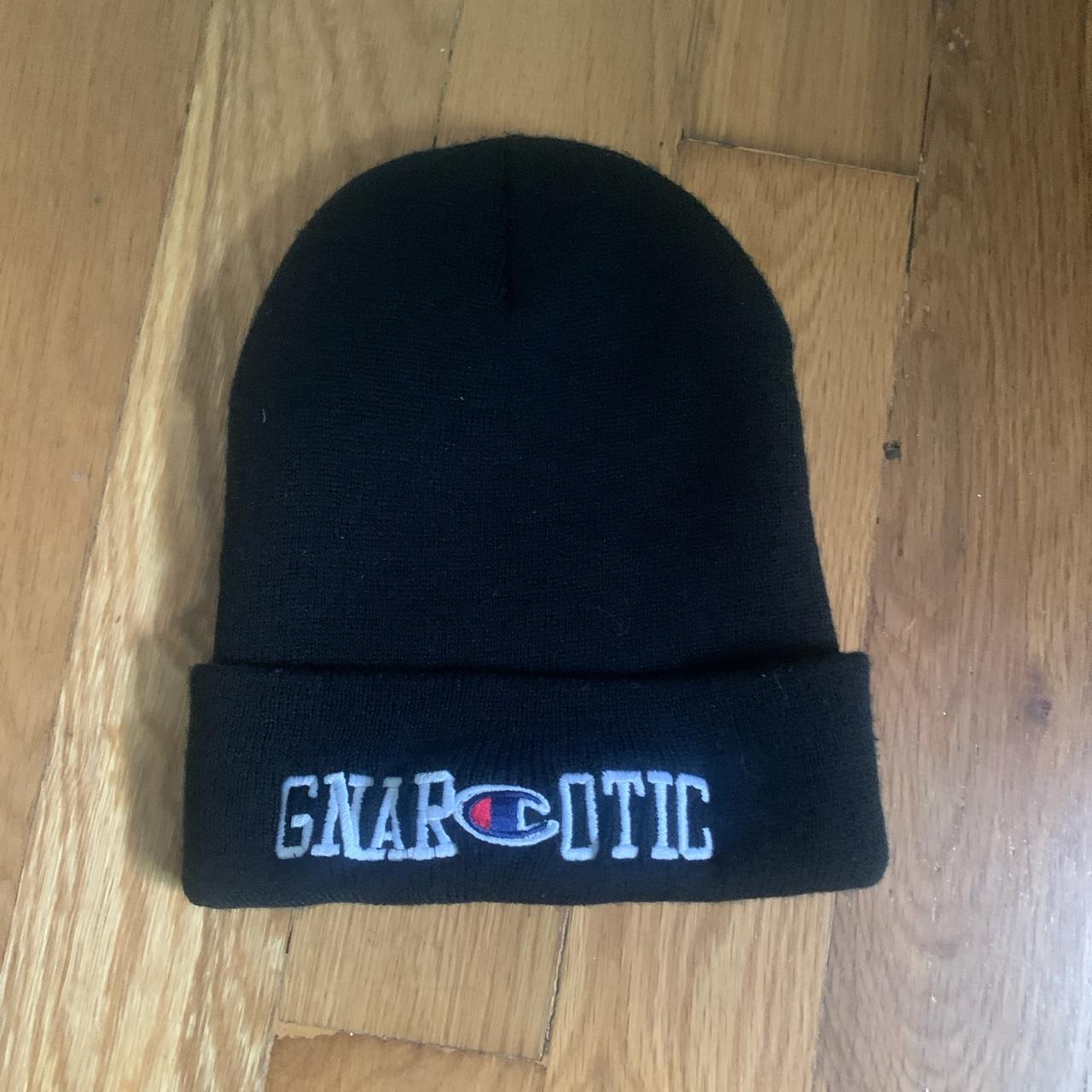 Champion Men's Black Hat | Depop