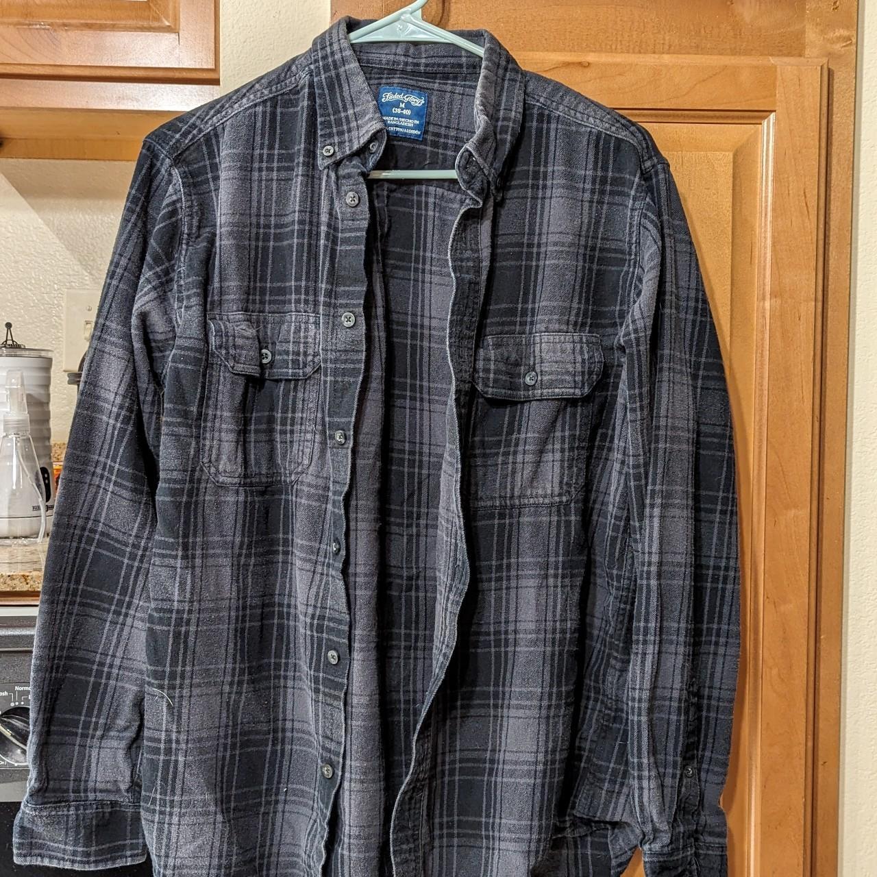 Faded Glory Button Down Flannel Shirt - Size M You... - Depop