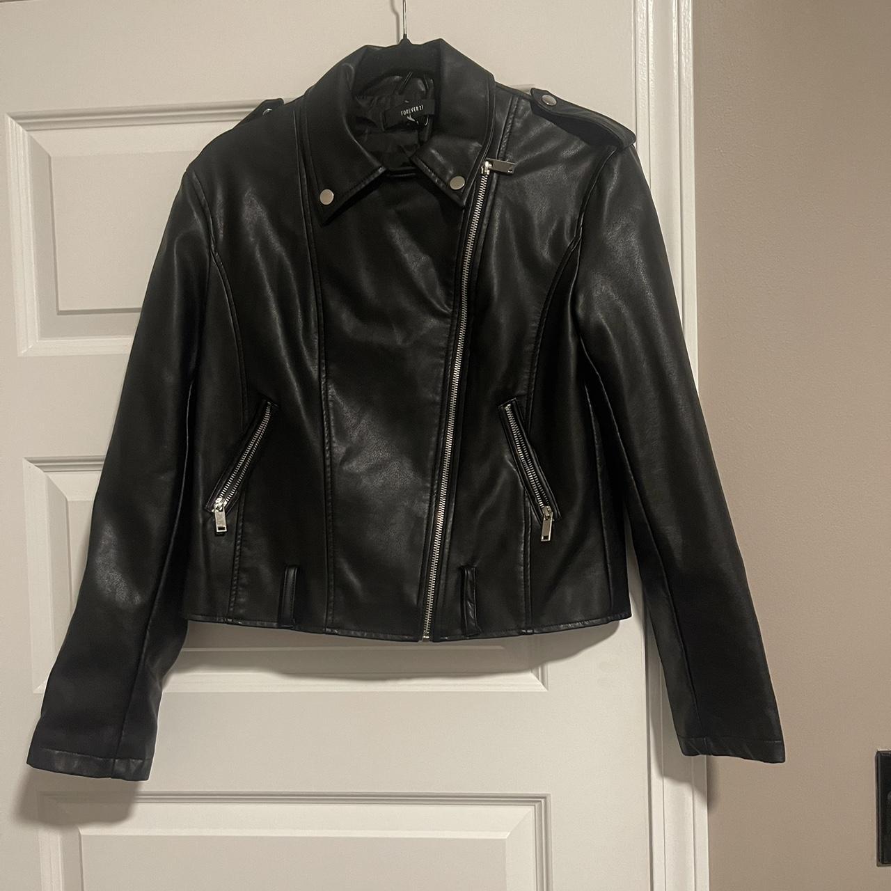 Forever 21 leather jacket - Depop